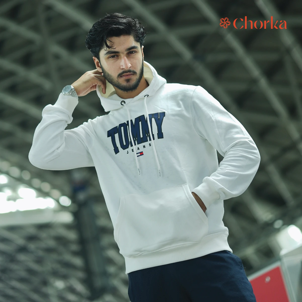 Export Quality Men's Hoodie (White)